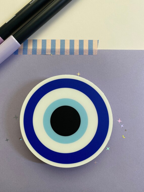 Evil Eye Glow-in-the-Dark Sticker l Vinyl Waterproof Sticker l | Etsy