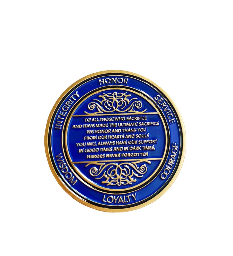 Service Members Challenge Coin Heroes Never Forgotten - Etsy