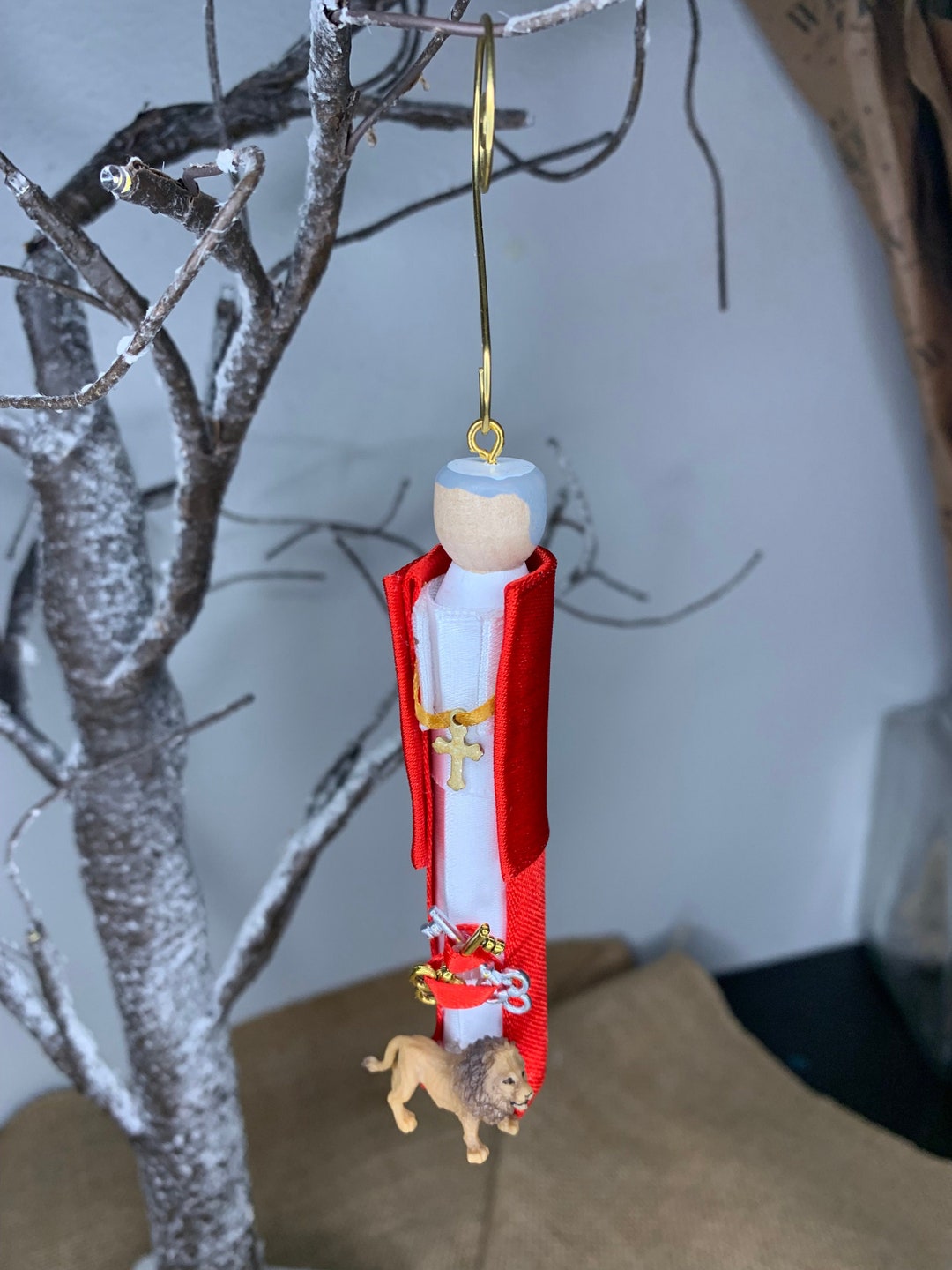 CUSTOM: Pope St. Pius X With Golden Lion (st. Pius X Catholic High ...