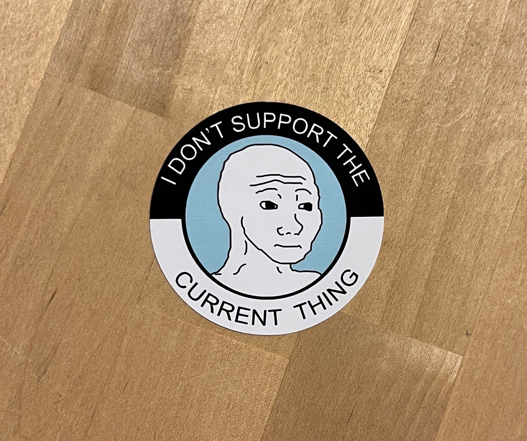 6 Stickers I Dont Support the Current Thing - Etsy