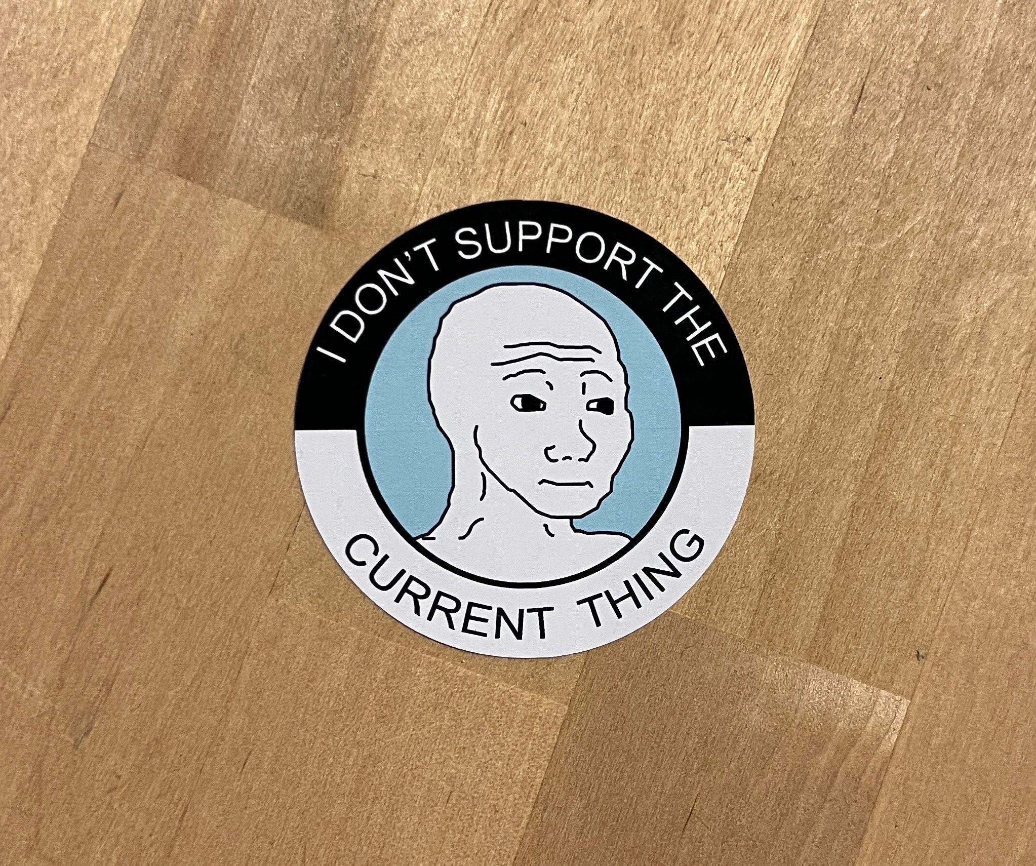 6 Stickers I Dont Support the Current Thing - Etsy