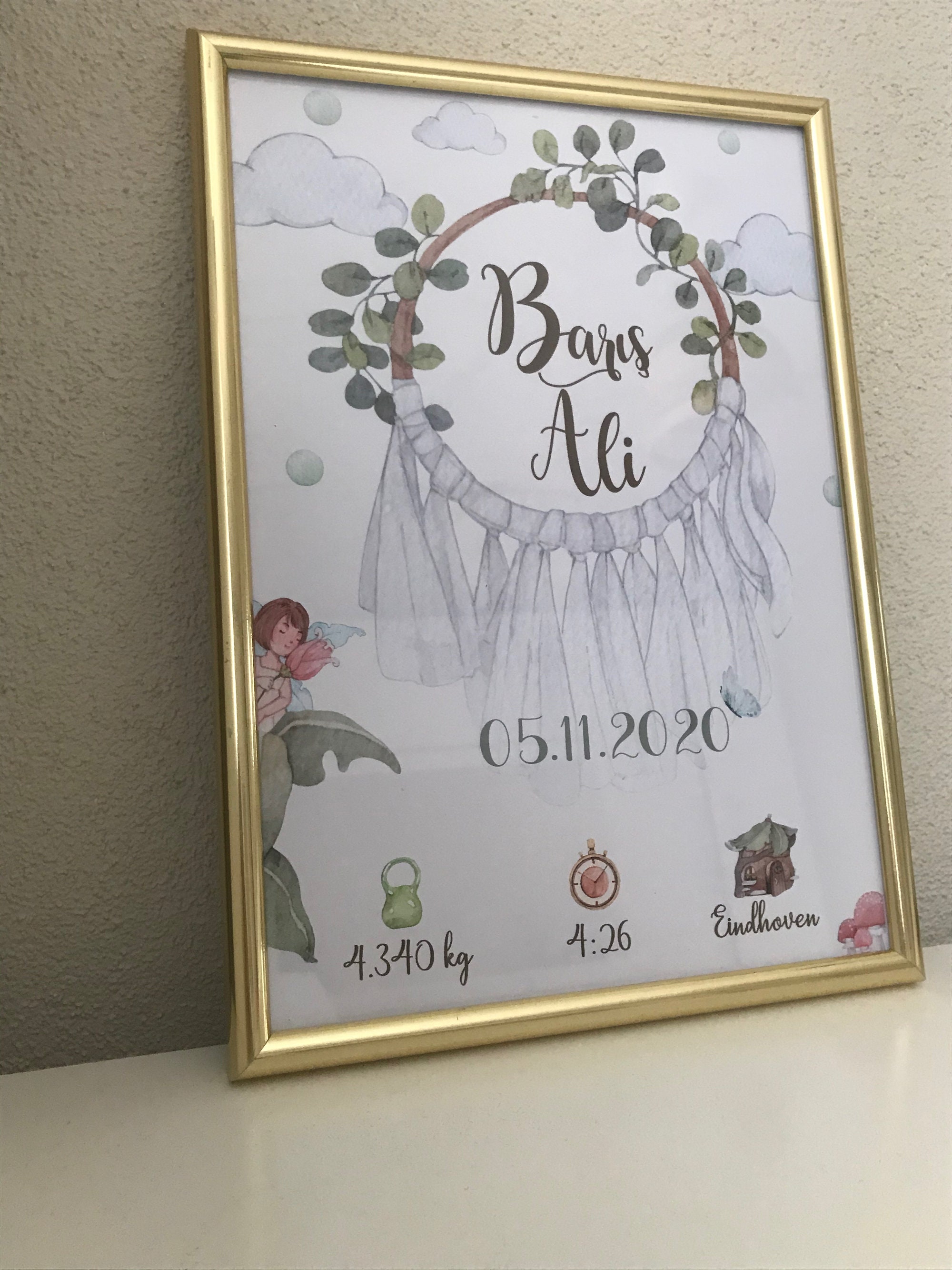 Personalized Baby Poster Nursery Poster Gift for New Mum | Etsy