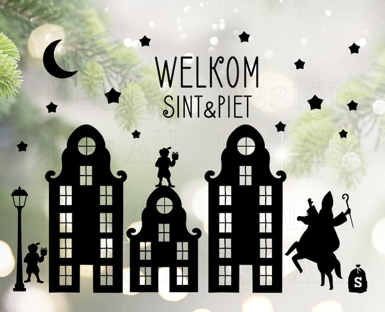 Welkom Sint En Piet Digital File Plotter Image Cutting File - Etsy