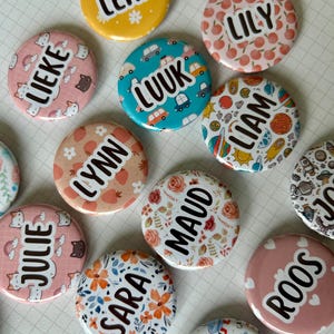 Custom Pin Buttons for Kids 37mm, Fun Designs, Personalized Cute ...