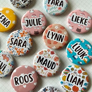 Custom Pin Buttons for Kids 37mm, Fun Designs, Personalized Cute ...