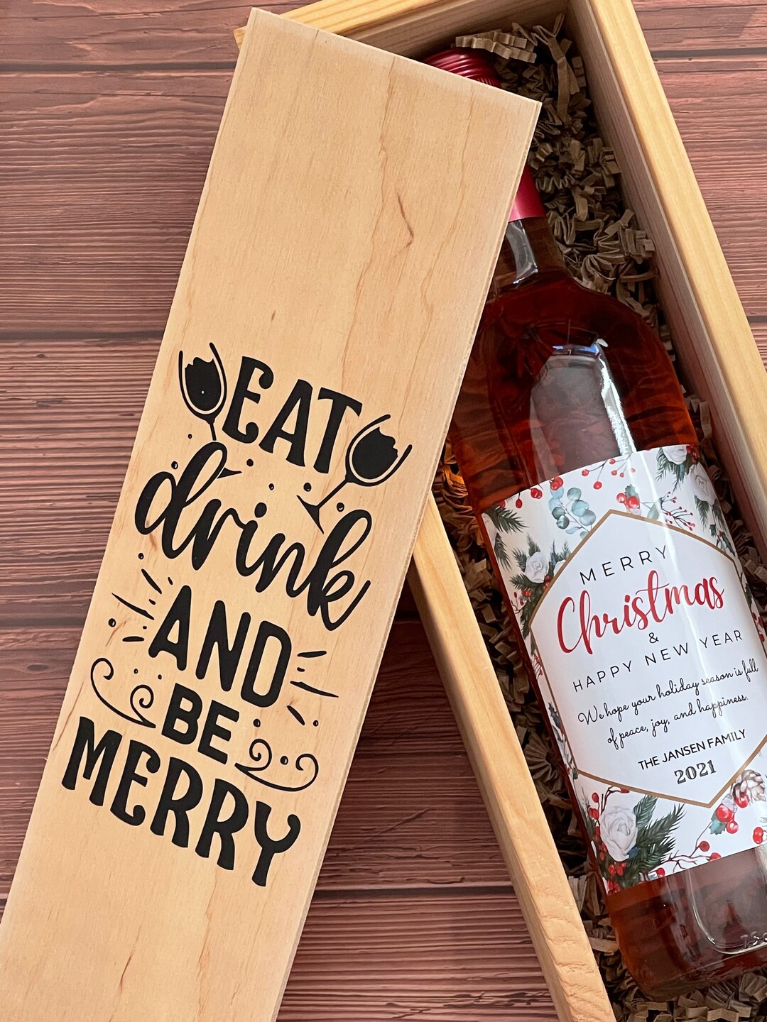 Custom Wine Bottle Label, Farewell Gift, New House Celebration Gift ...