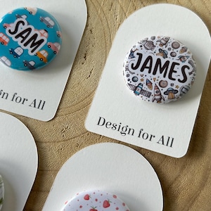 Custom Pin Buttons for Kids 37mm, Fun Designs, Personalized Cute ...