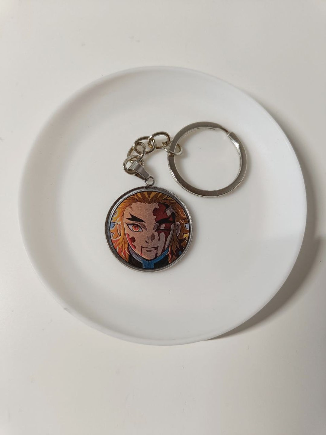 Rengoku Kyojuro Keychain, Demon Slayer, Tanjiro, Anime Keychain, Manga ...