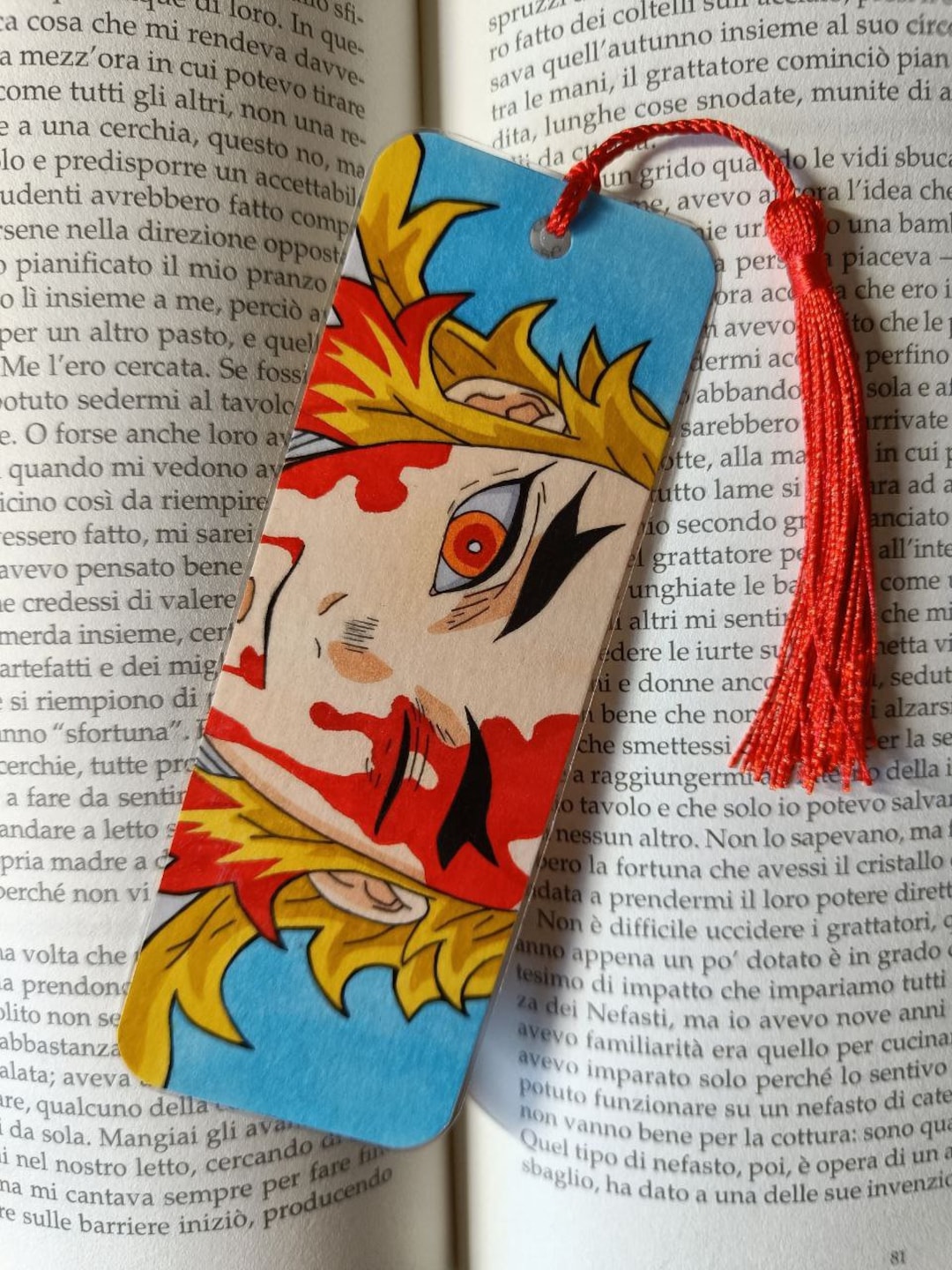 Demon Slayer Bookmark, Rengoku, Shinobu Mitsuri, Akaza, Tanjiro Zenitsu ...