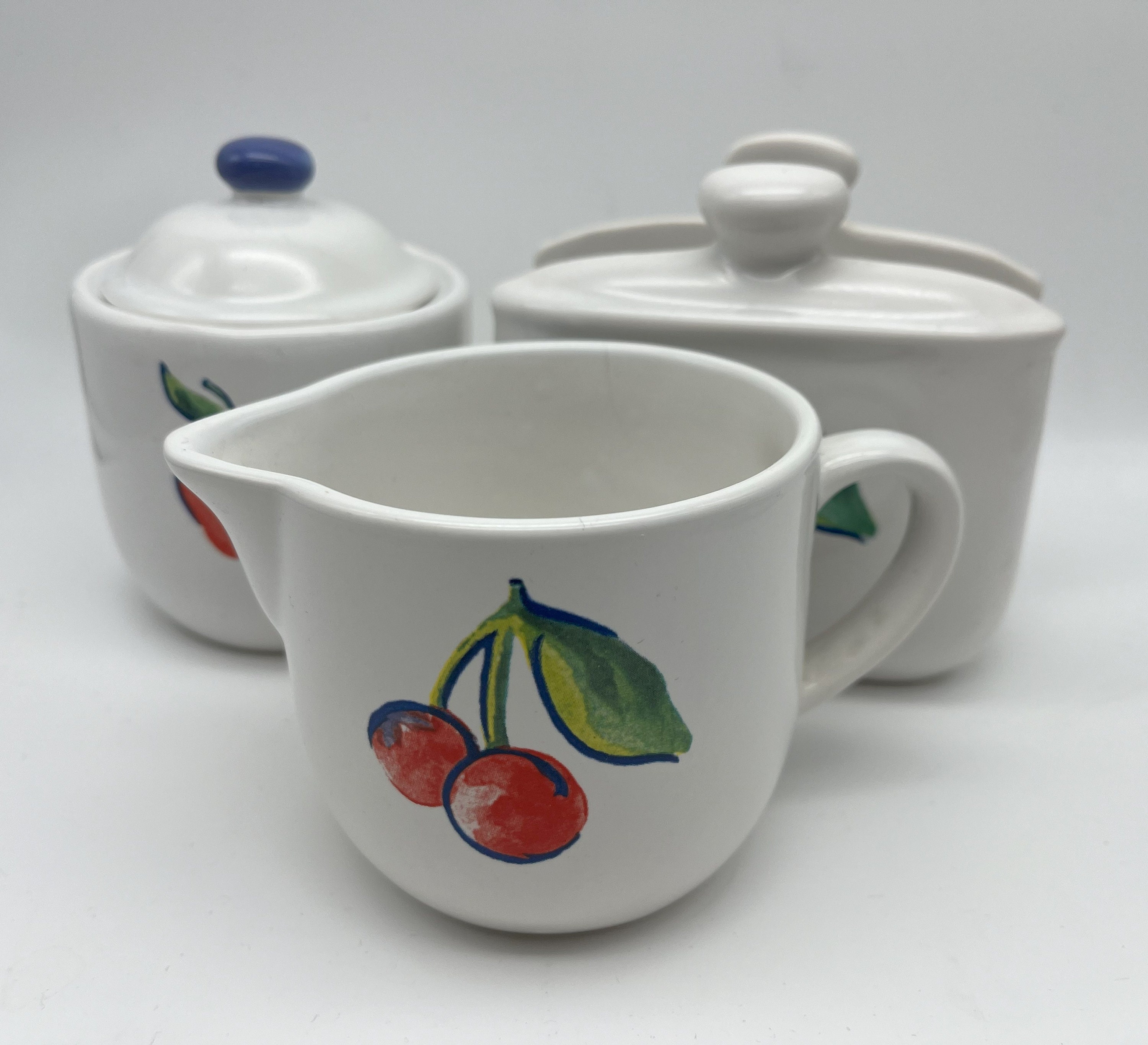Jay Import Sugar Bowl, Creamer and Napkin Holder fruit Basket for ...