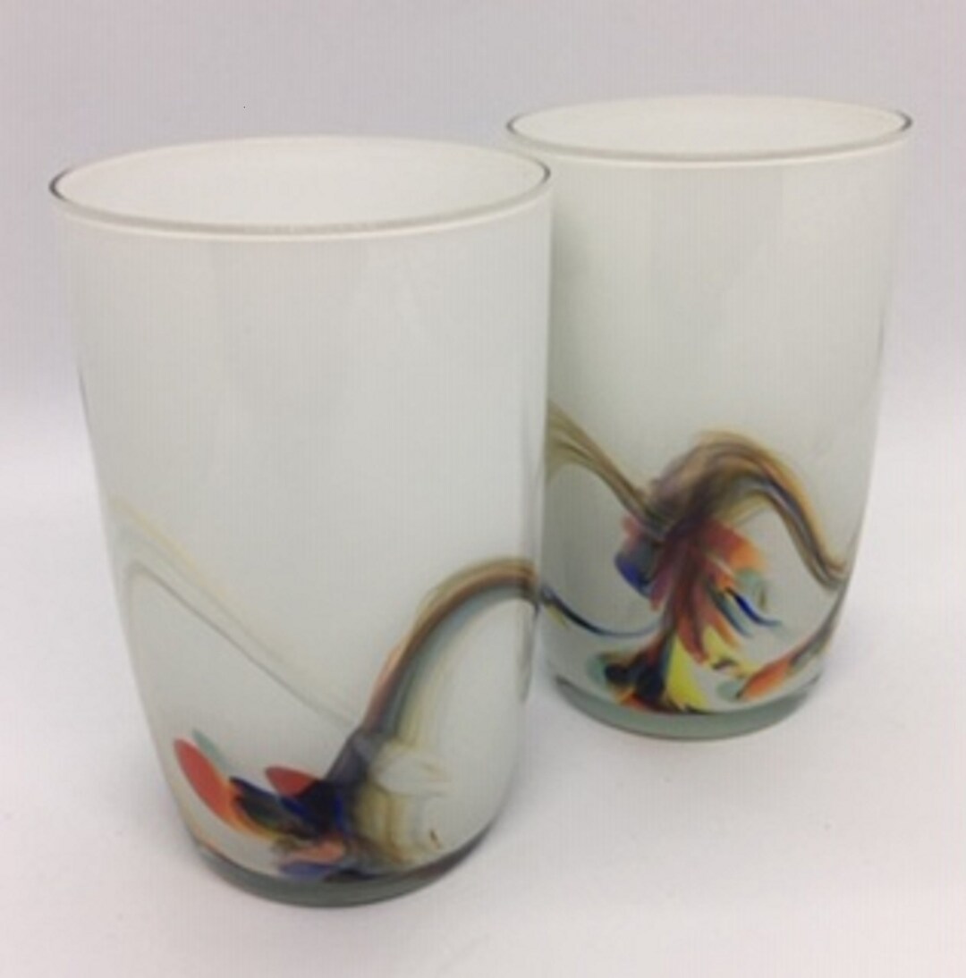 Vintage Chinese Dalian Glass - Snowflake Glasses - Etsy