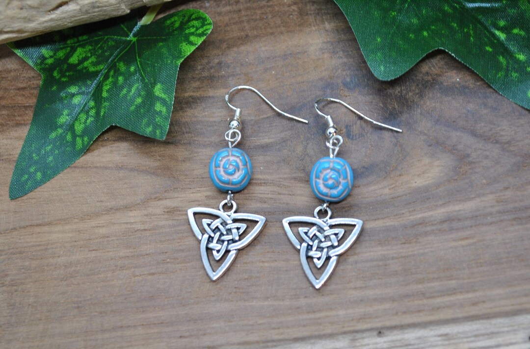Triskelen Ohrringe, keltischer Schmuck, Wikinger Ohrringe - Etsy Österreich