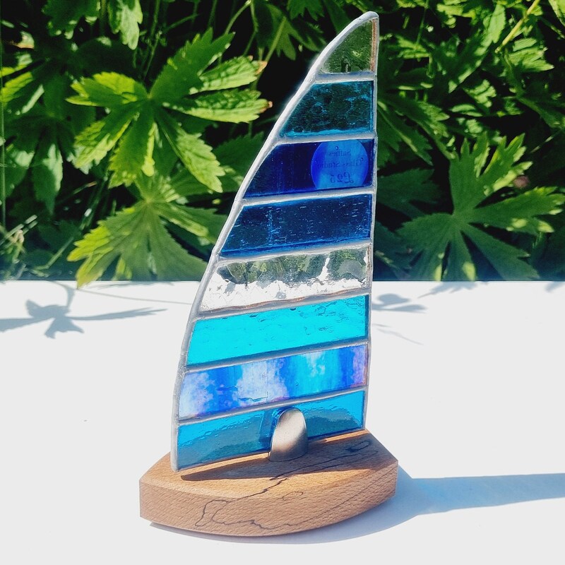 Glass Sail Boat - Etsy