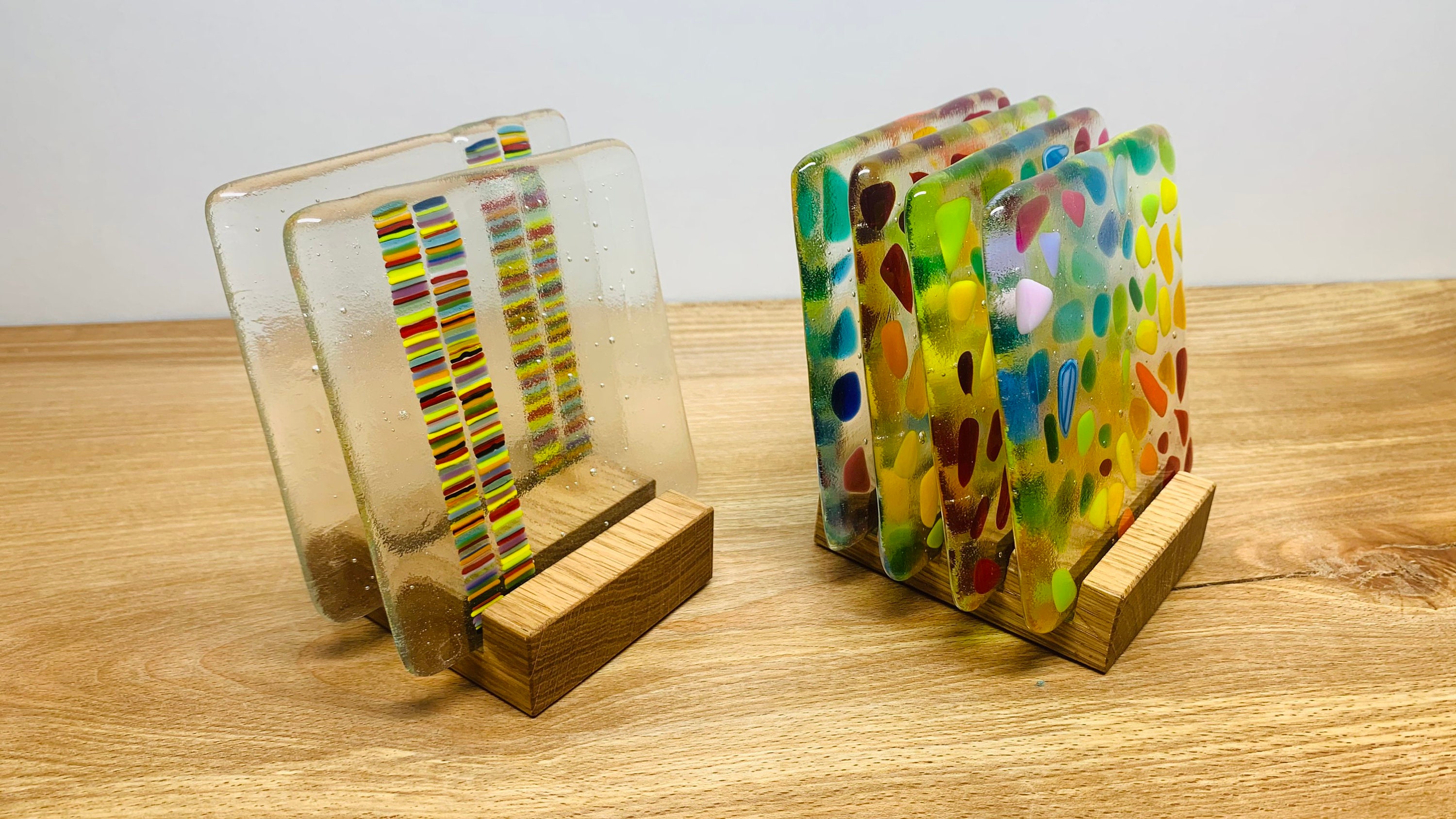 Oak Glass Coaster Display Stands Available in Multiple Sizes - Etsy UK