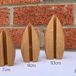 Slender Slotted Boats | Oak Glass Display Stands - Available in ...