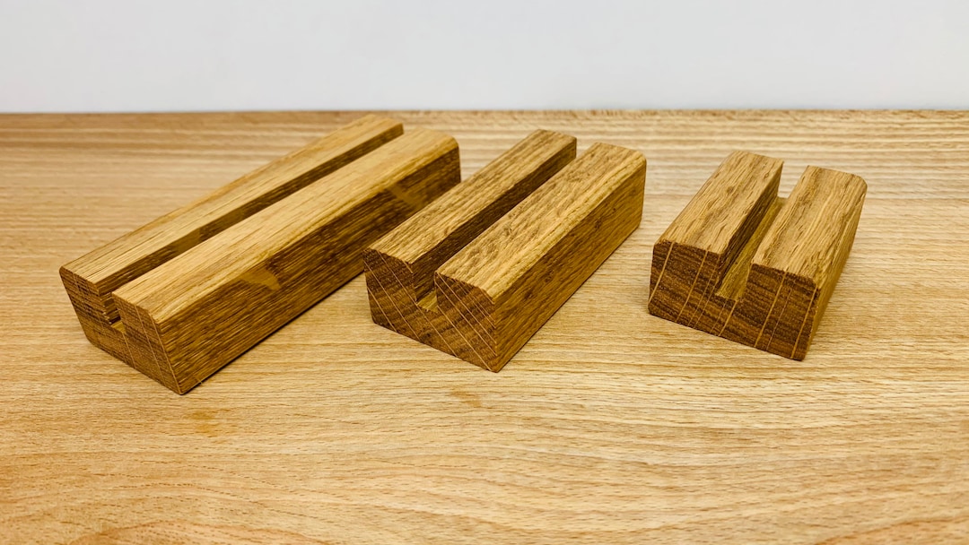 Oak Glass Display Stands | Slender Stands - Available in Multiple ...