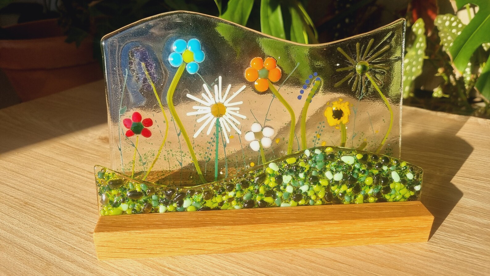 Oak Glass Display Stands | Double Slot - Available in Multiple Sizes ...