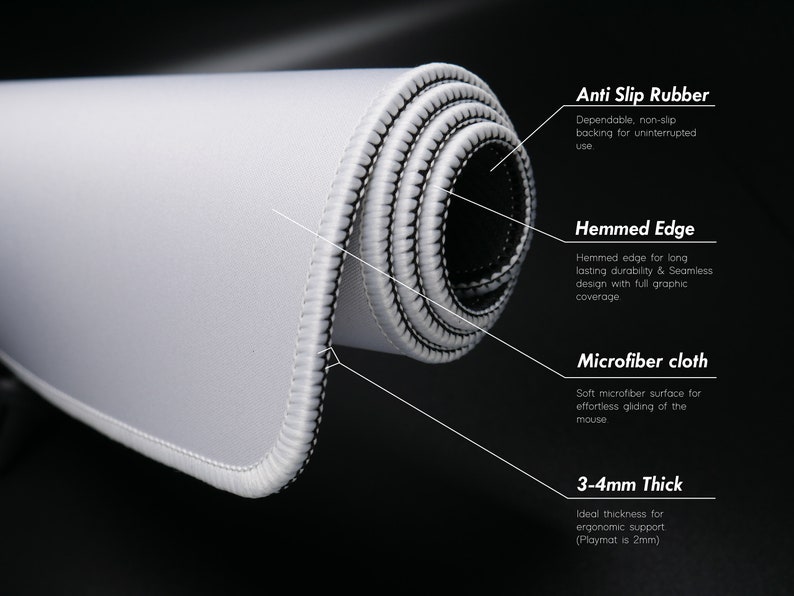 Enchanted Blade Series Design 1, Desk Pad, Mouse Pad, Desk Mat, Fiery ...