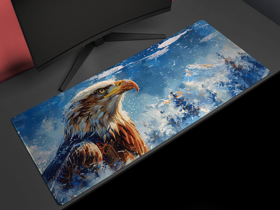Eagle Majesty Design 1, Desk Pad, Mouse Pad, Desk Mat, Soaring Eagle ...
