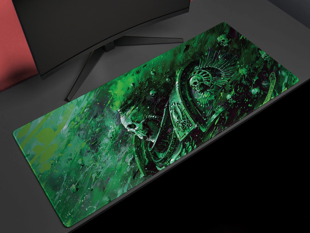 Emerald Necropolis, Desk Pad, Mouse Pad, Desk Mat, Skulls Amidst ...