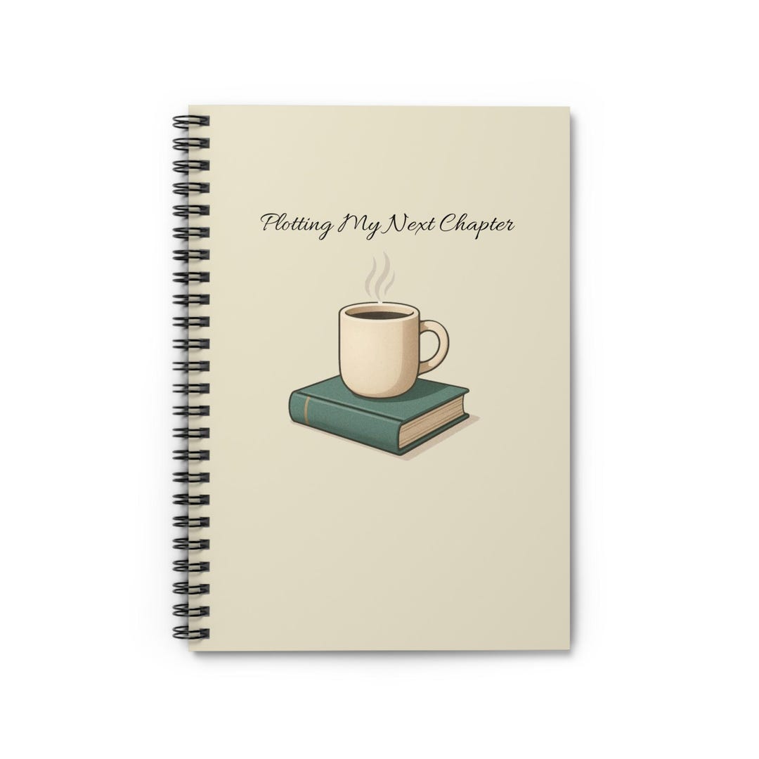 Plotting My Next Chapter Spiral Notebook | Coffee & Book Journal - Etsy