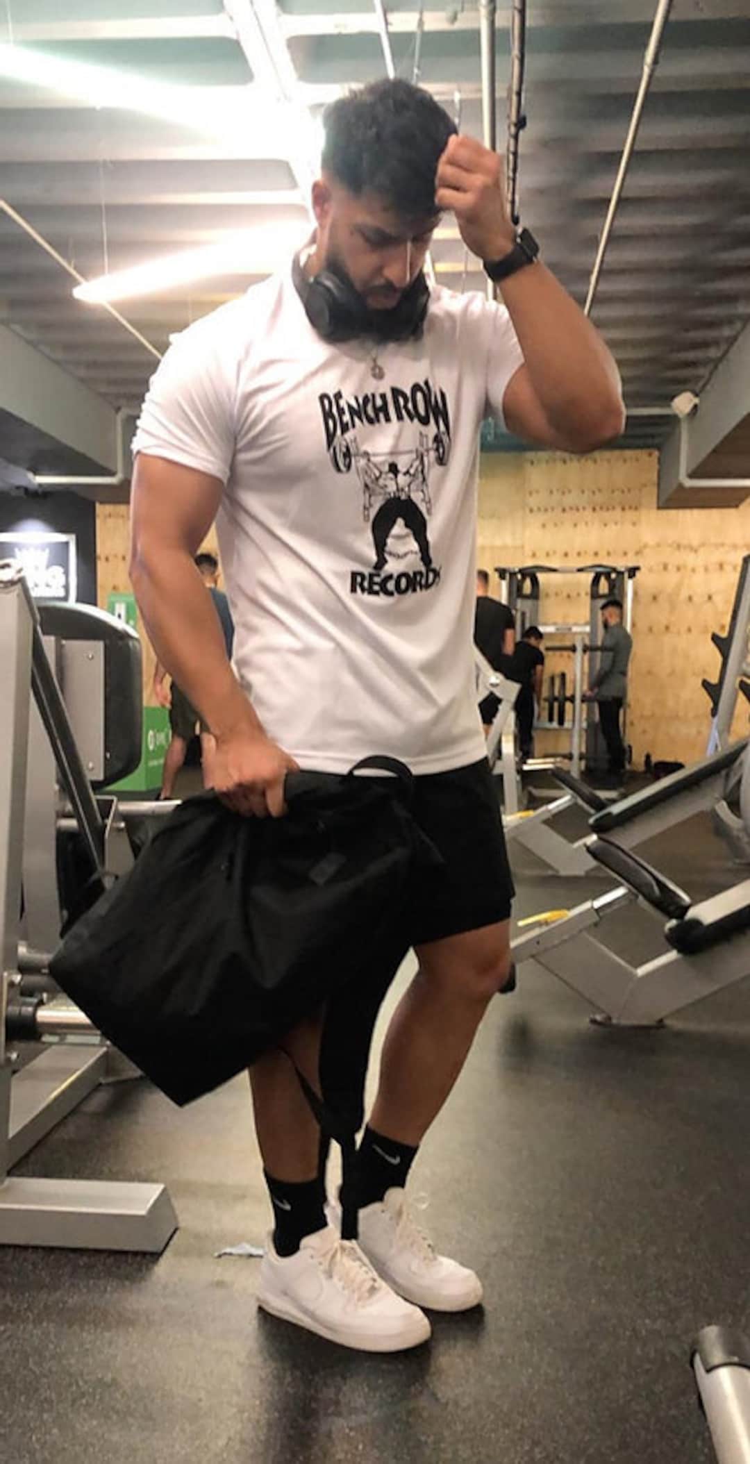 Mens Bench Row Records Tee, Weightlifting, Bodybuilding, Gym Shirt - Etsy