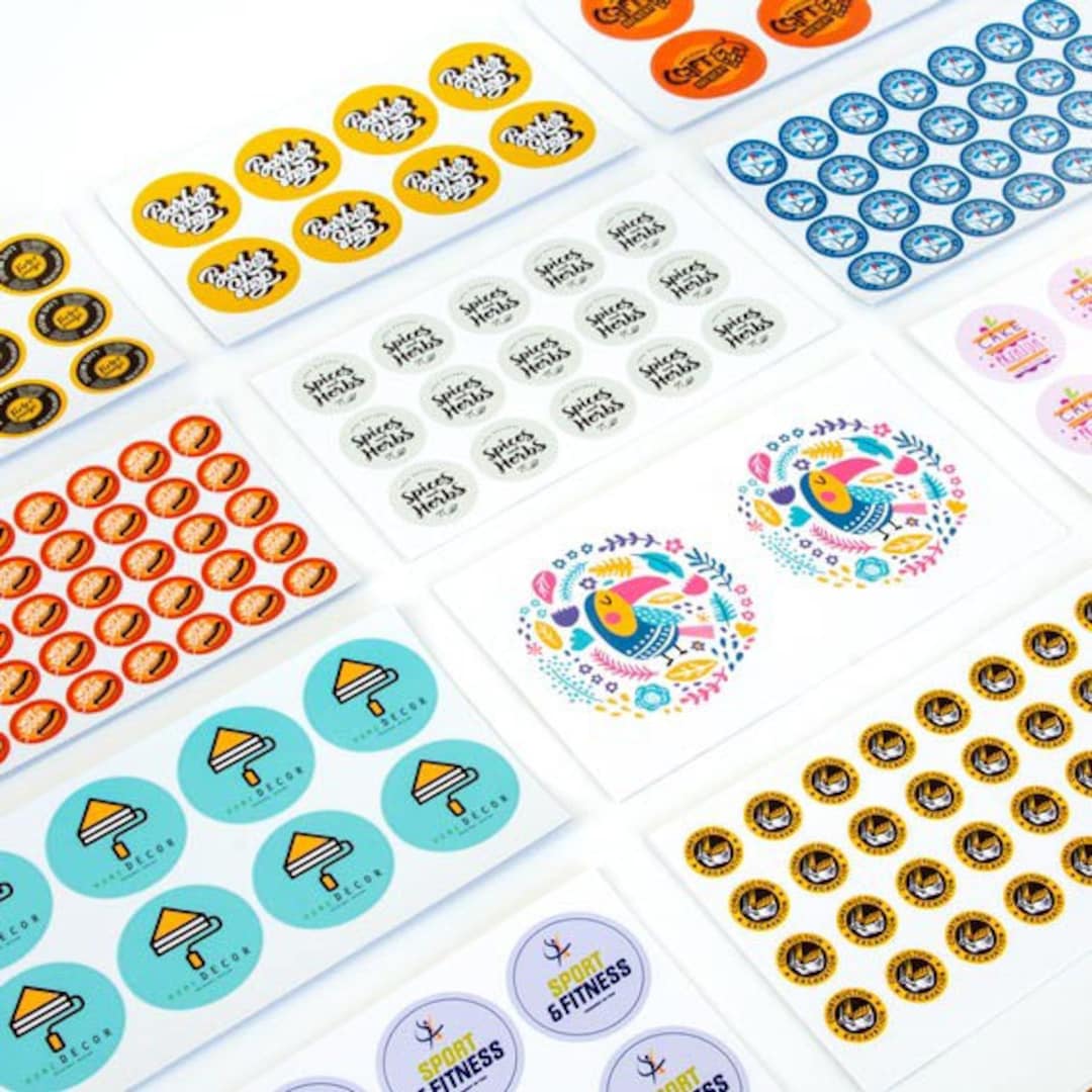 Custom Logo Stickers | Glossy Business Labels - Etsy
