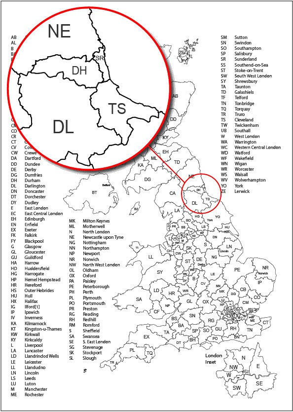 UK Postcode Sales Map / Business Sales Map / Colour in Map / Printable ...