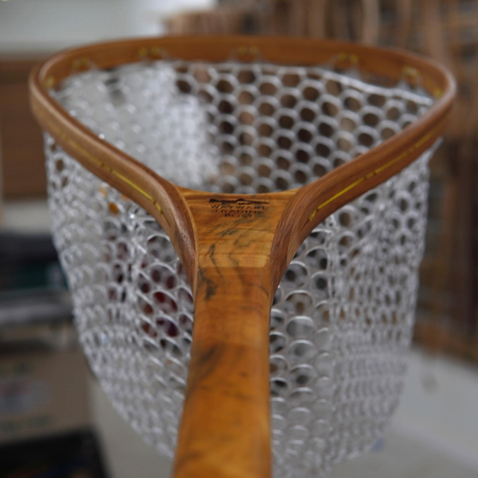 Fat Jake Ruler Dots Wayward Makes handcrafted wood landing nets. Wood ...