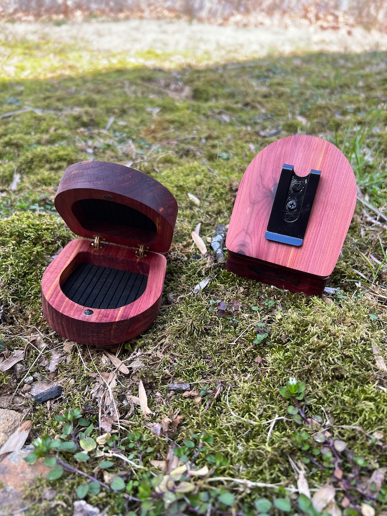 Fly Box the Puck Red Cedar Minimalist Fly Box - Handcrafted & Made in ...