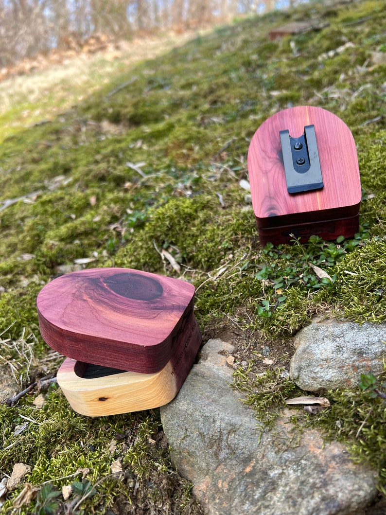 Fly Box the Puck Red Cedar Minimalist Fly Box - Handcrafted & Made in ...