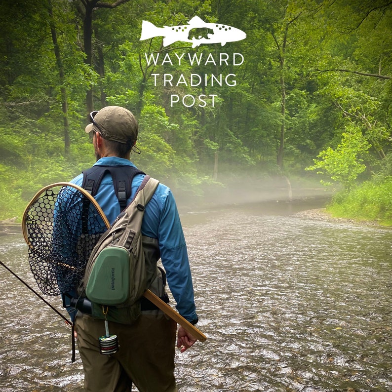 Brown Trout Engraved Custom Wood Fly Fishing Net Made in the USA ...