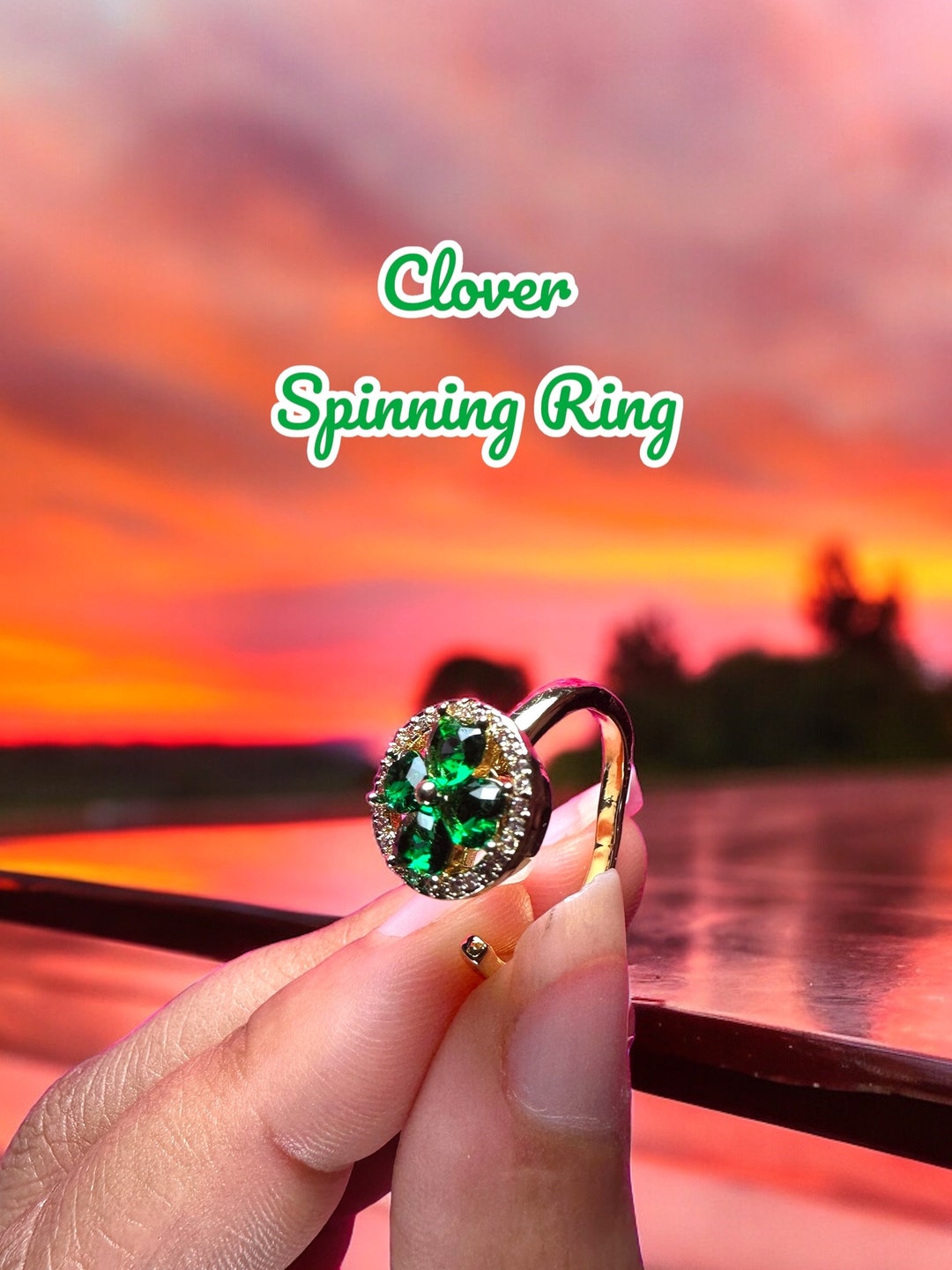 Fidget Spinner Ring - for Stress and Anxiety , ADHD and Autism Aid ...