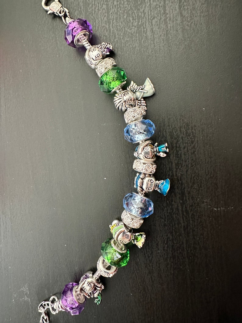 Personalized Disney Princess S925 Charms Pandora Style Bracelet! (ariel ...