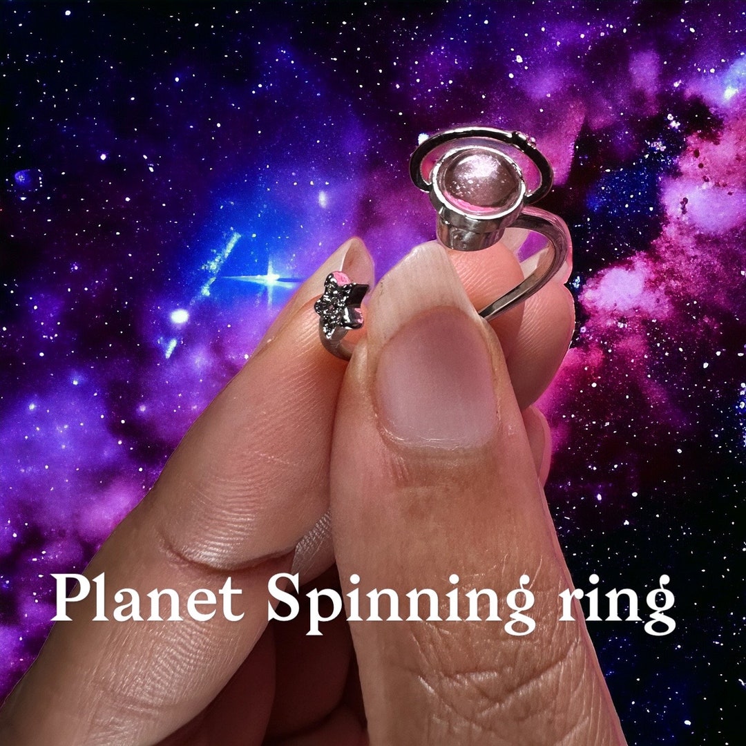 Calming Spinner Fidget Ring for Stress Relief - Adjustable Tool for ...