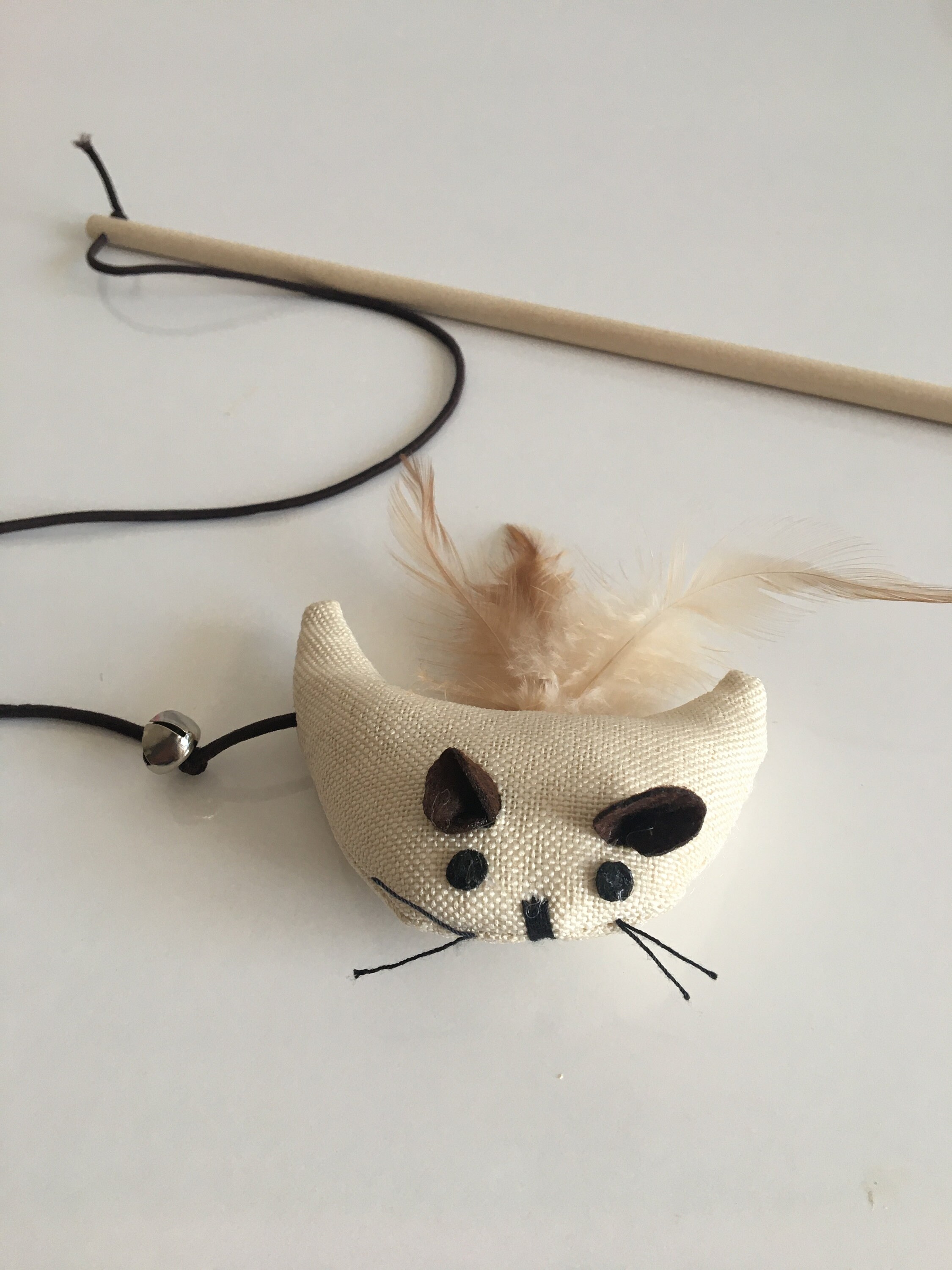 Mouse Fishing Rod Cute Cat Teaser Cat Wand Yellyfish Cat - Etsy