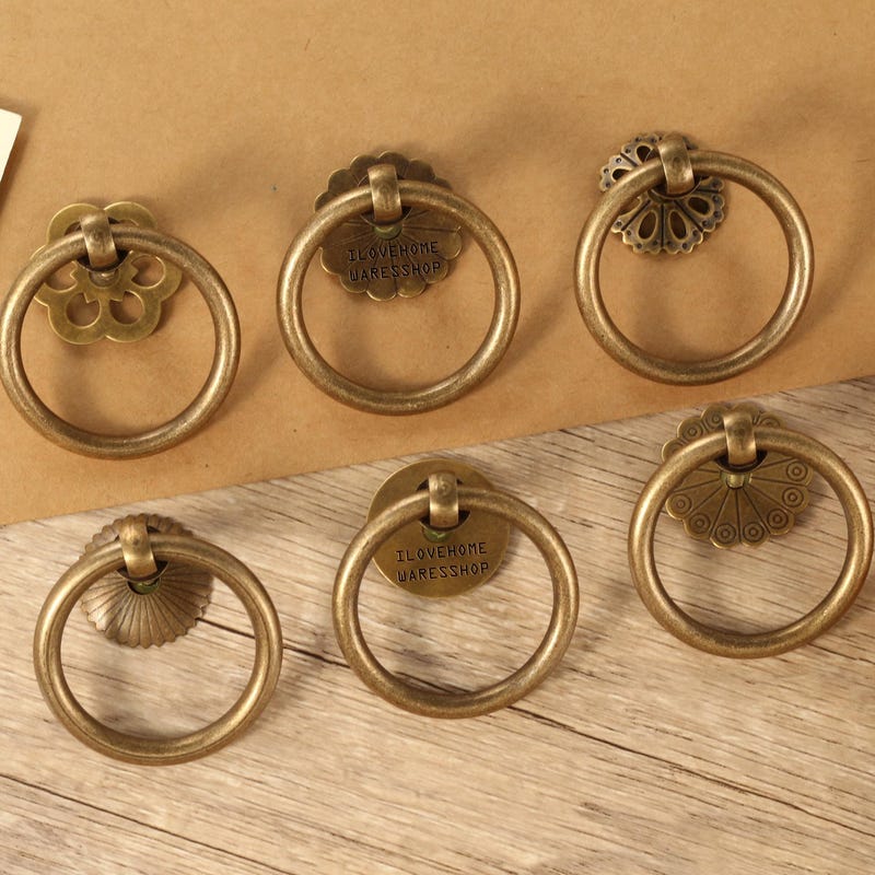 Drop Ring Knobs for Dresser - Etsy
