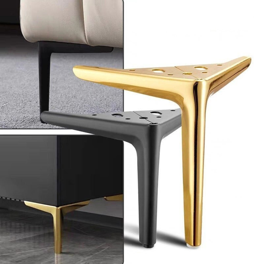 Set of 6 or 4 Metal Cabinet Legs, Furniture Legs, Sofa Legs, IKEA Legs ...