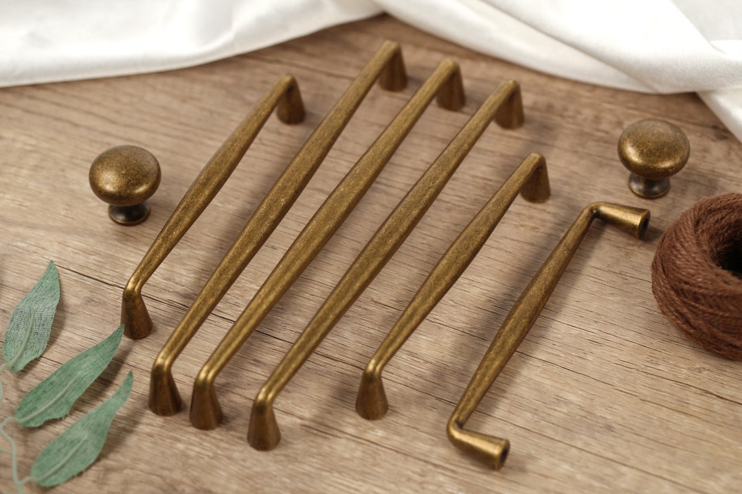 Medieval Style Drawer Pulls Aged Cabinet Knobs Handle Pull, Bronze ...