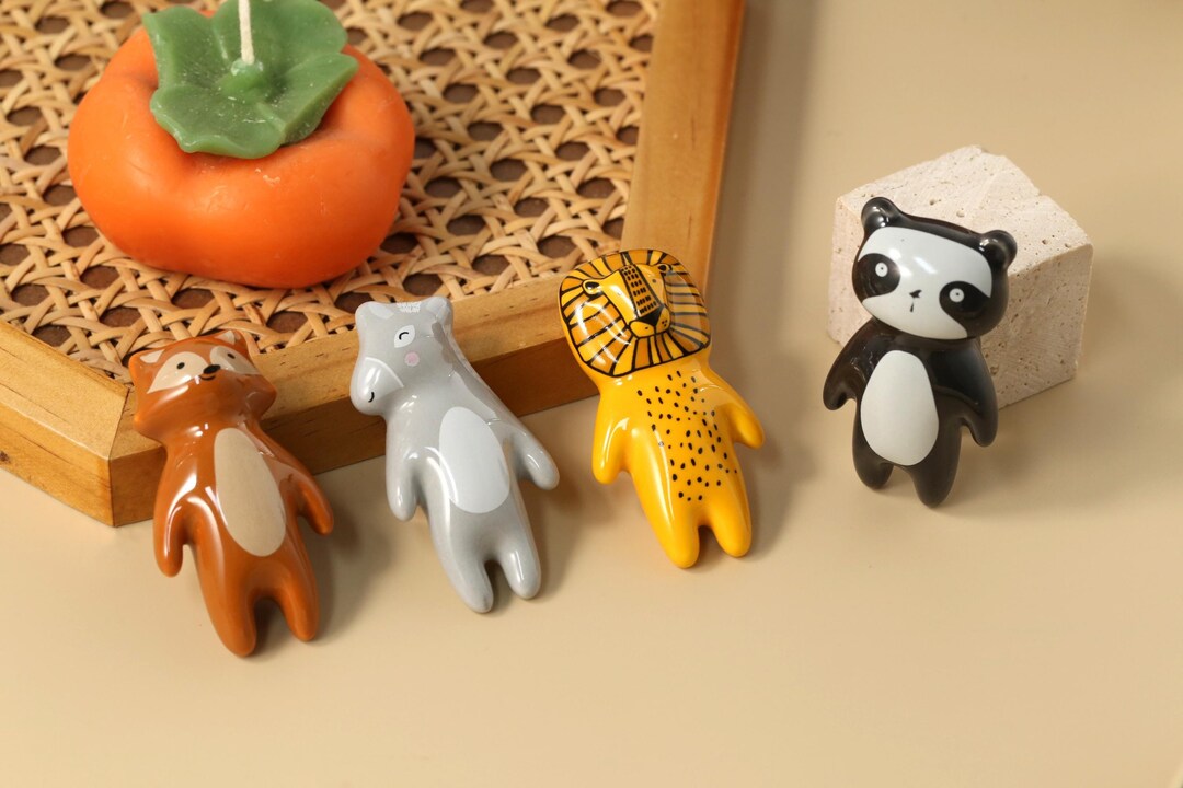 Jungle Animal Ceramics Drawer Handles Pull,custom Engraved Safari ...
