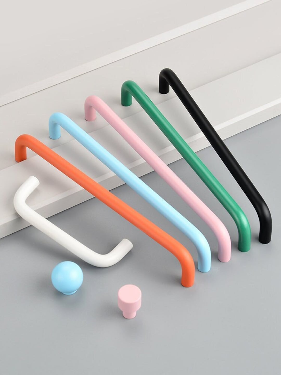 Colorful Drawer Pulls, Slim Cabinet Knobs Handle Pull, IKEA Handle Pull ...