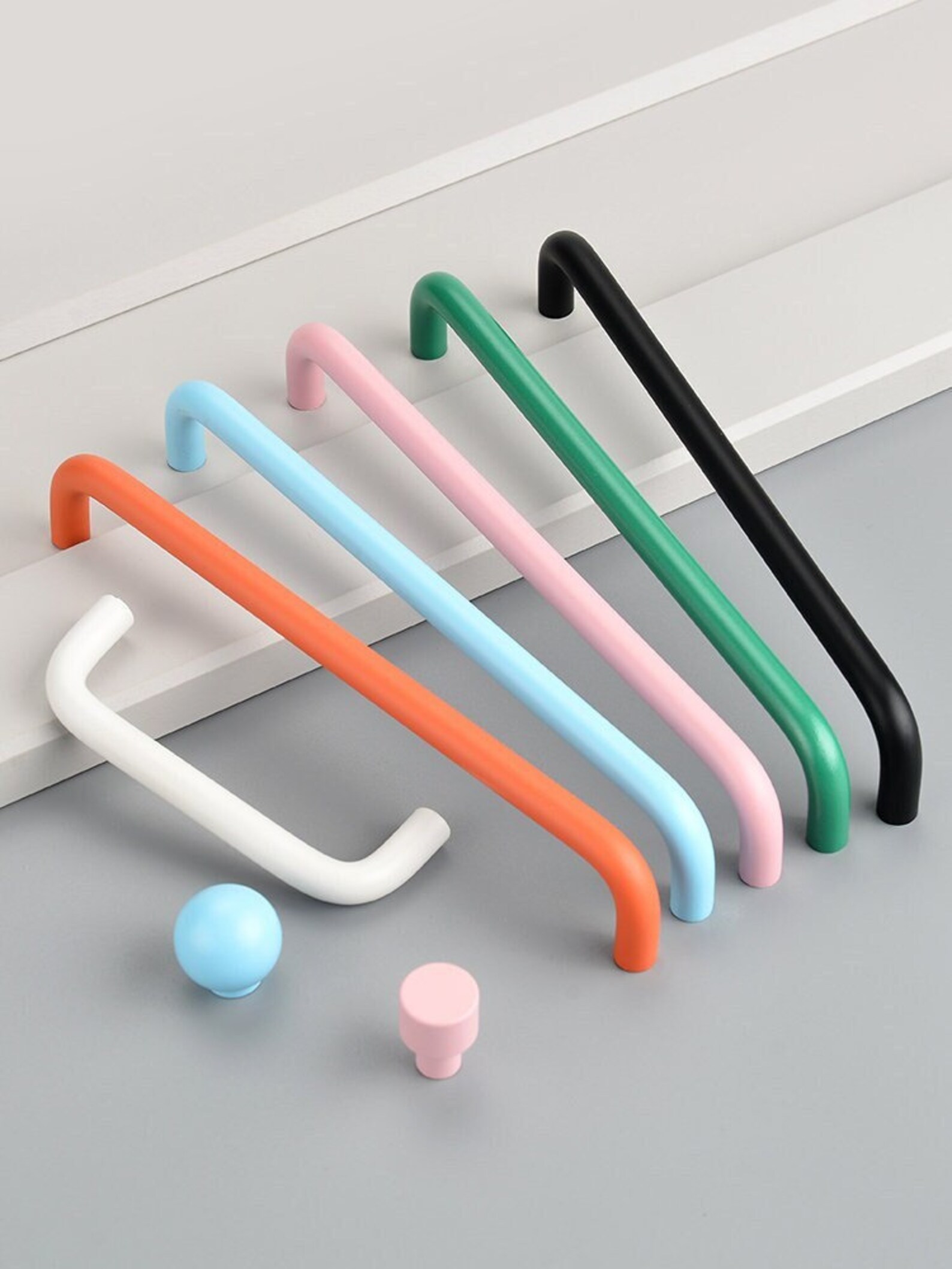 Colorful Drawer Pulls, Slim Cabinet Knobs Handle Pull, IKEA Handle Pull ...