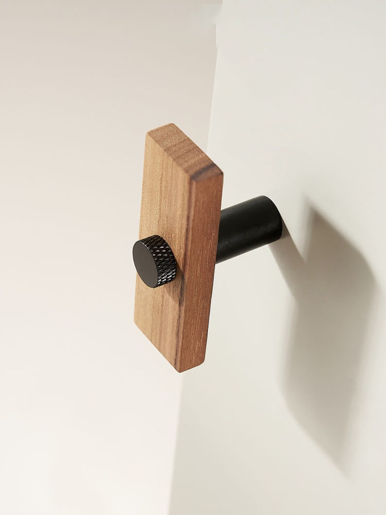 Solid Wood Walnut Cabinet Handles Wooden Drawer Knob Pull - Etsy