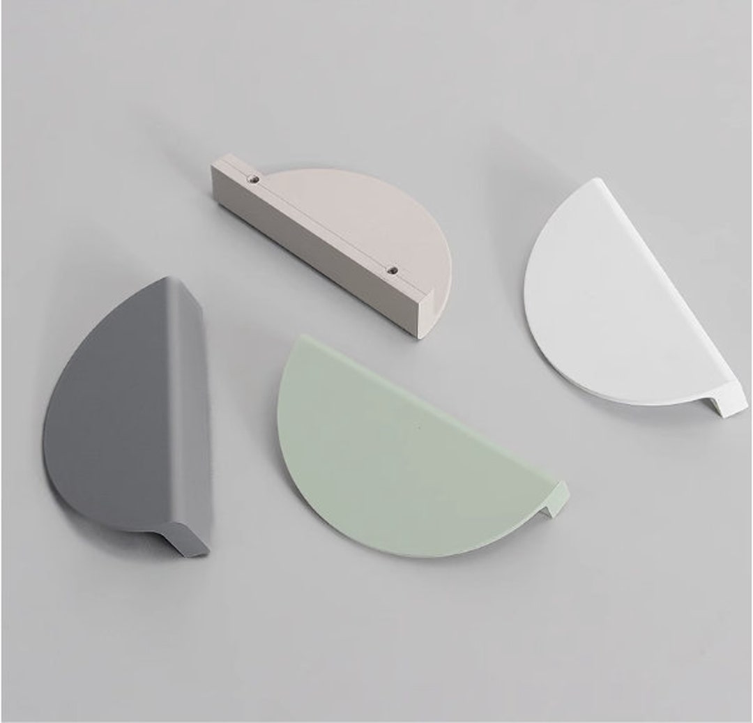 Nordic Semicircle Drawer Pulls Cabinet Knobs Handle Pull Wardrobe ...