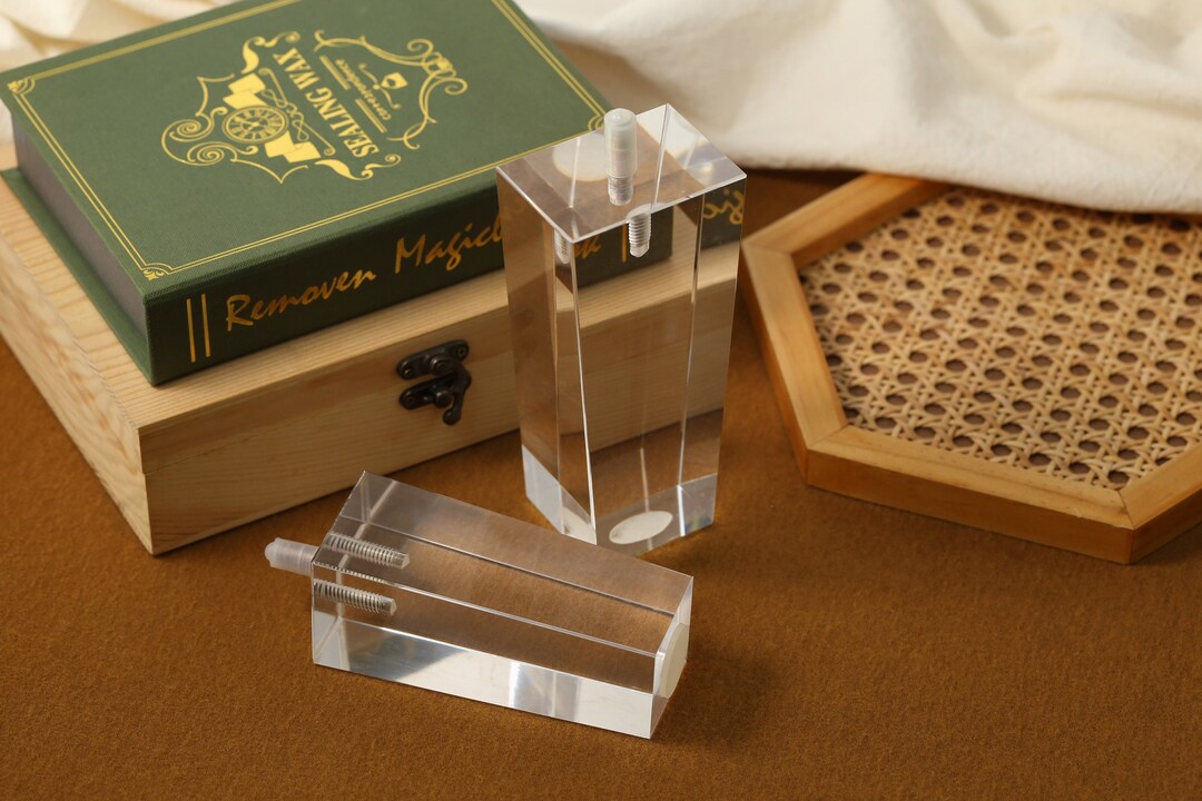 Set of 4 Rectangular Furniture Legs, Cabinet Legs, Clear Sofa Legs ...