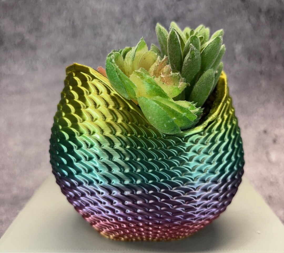 Small Mermaid Tail Flowerpot for Plants of All Kinds (multi Color) - 4 ...