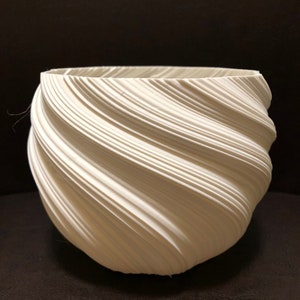 Medium Twisted Flower Pot for Plants of All Kinds white - Etsy