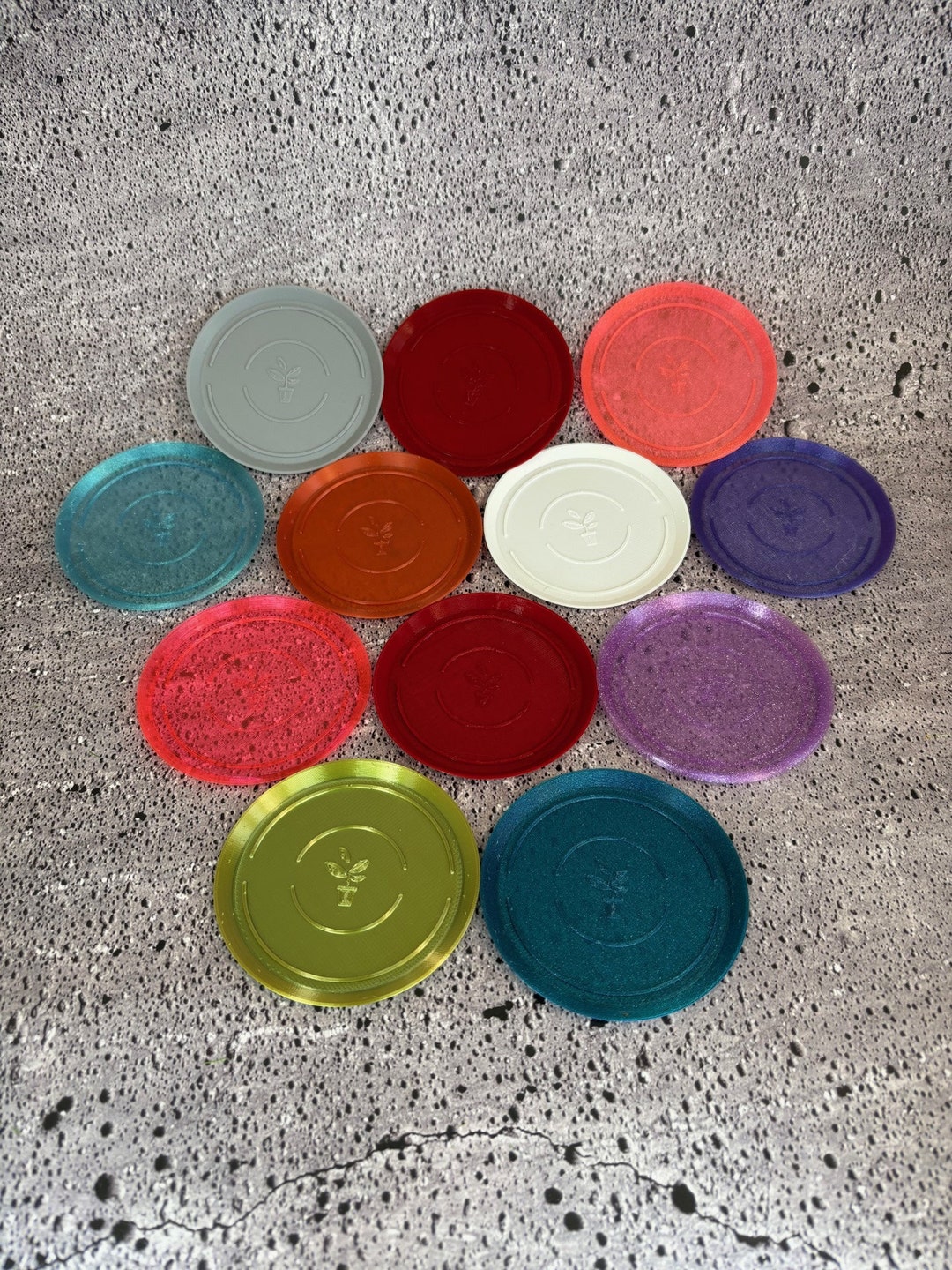 One Set of Two 3.5-inch Saucers (assorted Color) (2 Saucers per Set ...