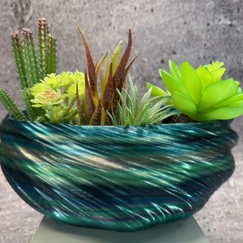 Large Flat Planter Pot - Etsy