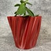Extra Large Twisted Flower Pot for Plants of All Kinds gradient Orange ...